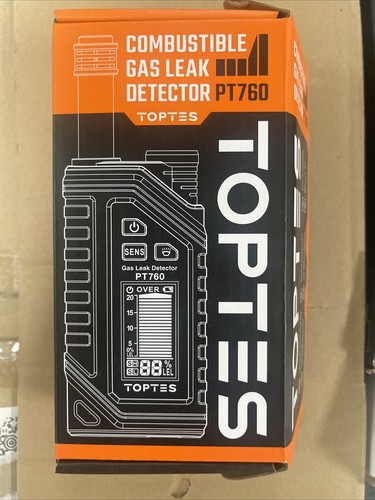 Toptes PT760 Rechargeable Natural Gas Detector, Gas Leak Detector with ...