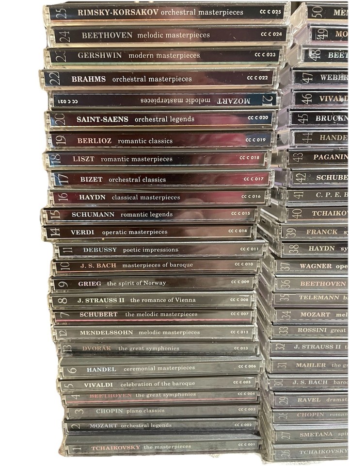 Classical Collection CD Orbis 50 discs Bundle Many Composers Mozart ...