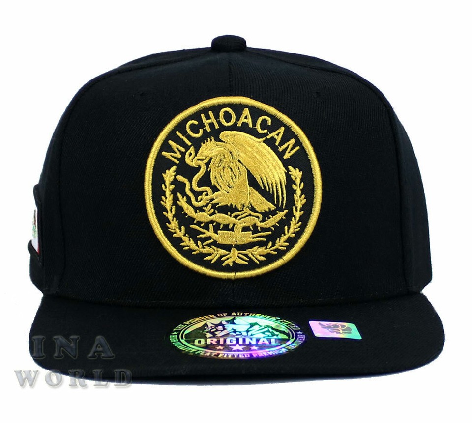 MEXICAN Hat MEXICO Federal Logo State Embroidery Snapback Flat Bill ...