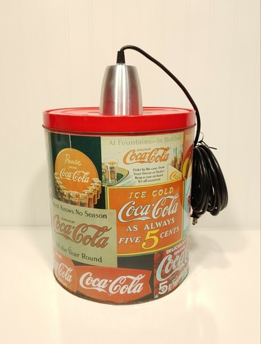 Vintage Coca Cola Coke Tin Pendant Style Hanging Ikea Foto Lamp Light ...
