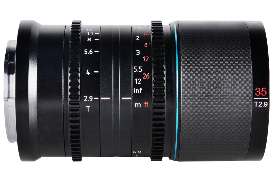 Sirui 35mm T2.9 1.6x Carbon Fiber Full-Frame Anamorphic Lens f/Sony E ...