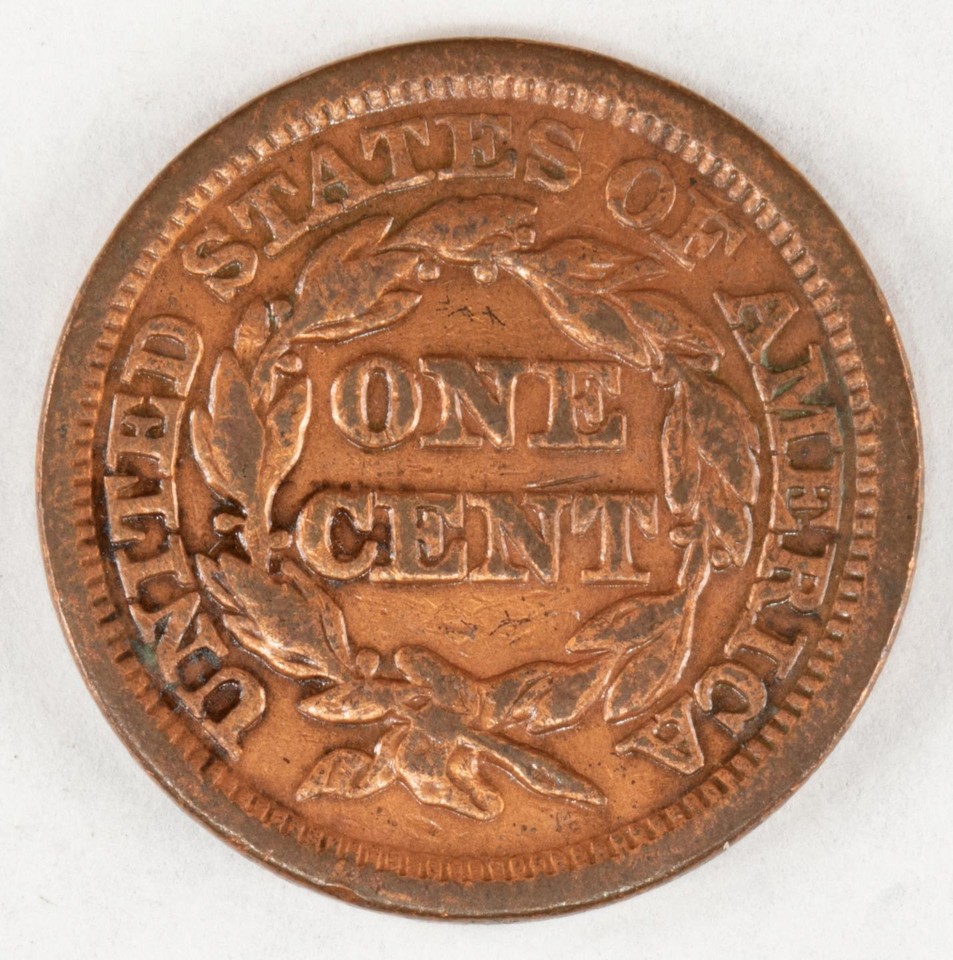 1847 Braided Hair Large Cent Copper Penny | eBay