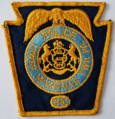 LOWER MAKEFIELD TOWNSHIP POLICE PENNSYLVANIA PA CLOTH SHOULDER PATCH | eBay