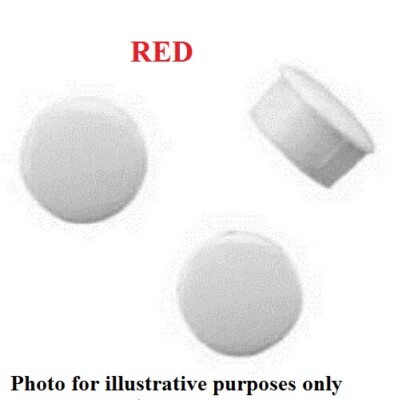 40x Clipsal SCREW CAPS 8mm Suits Switch Plate Screw Recesses RED *Aust ...