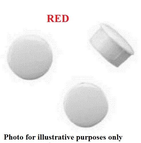 40x Clipsal SCREW CAPS 8mm Suits Switch Plate Screw Recesses RED *Aust ...