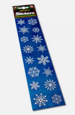 CHRISTMAS MICRO SNOWFLAKE STICKERS FOR CARDS AND CRAFTS - 3 THEMES ...