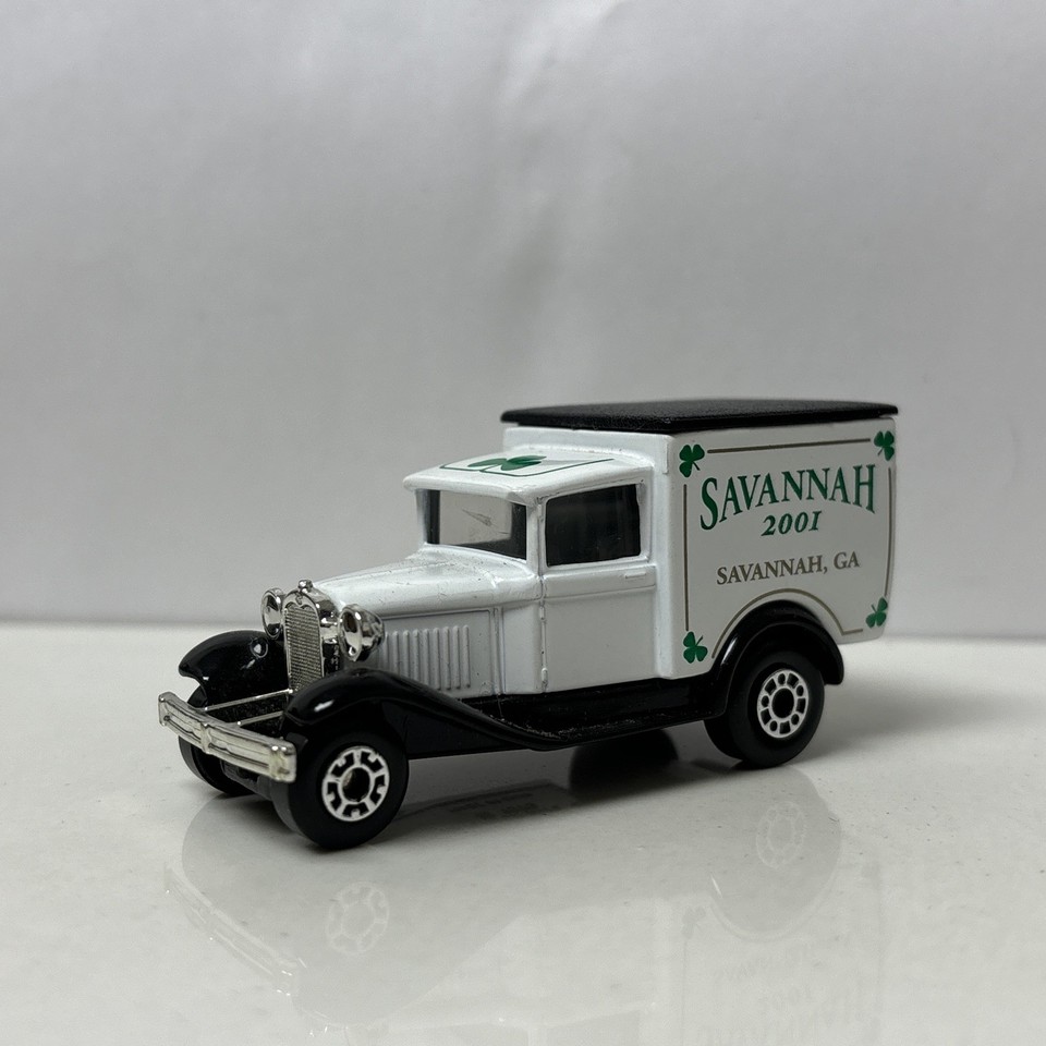 2001 Matchbox USA MB38 White Ford Model A Savannah, GA Georgia Clover ...