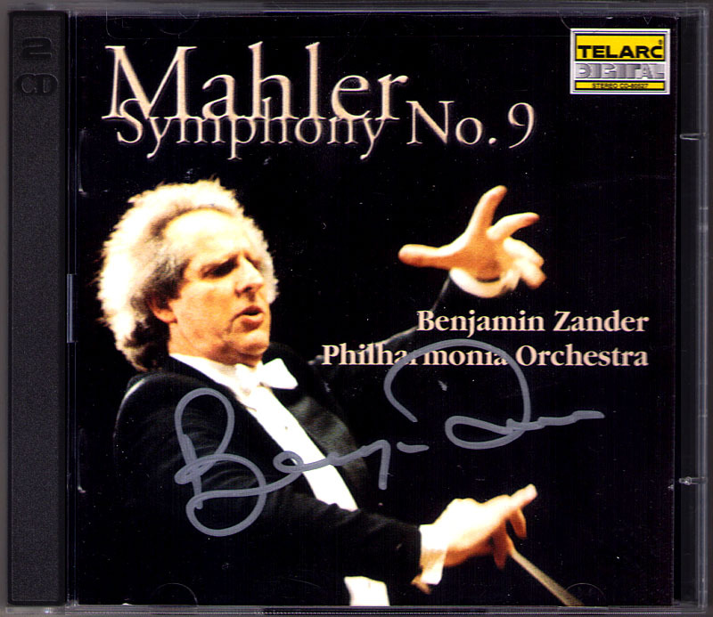 Benjamin ZANDER Signiert MAHLER Symphony No.9 Philharmonia TELARC 3CD ...
