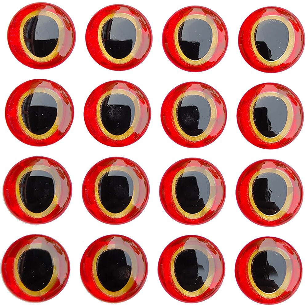 100x 3D-Holographic Fishing Eyes Lure Eye Self Stick For Fly Tying 6 ...