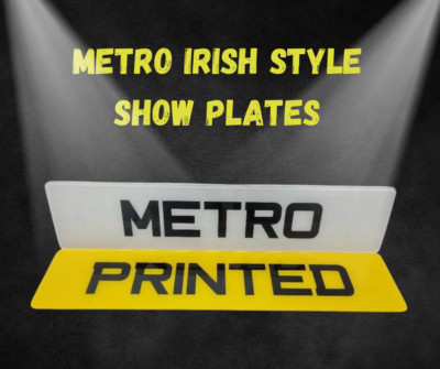 METRO IRISH IRELAND NUMBER PLATE SHOW PLATES | eBay
