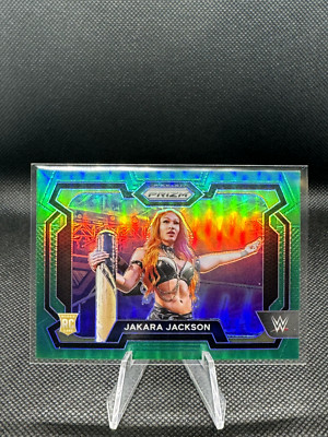 Jakara Jackson RC 2024 WWE Prizm #12 Holo Green Prizm | eBay