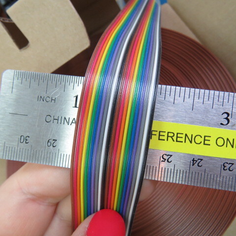 3M 3302/20 Qty of 100 per Lot Flat Ribbon Cable Multiple 20 Conductors ...