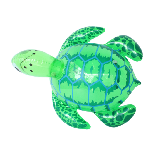 Inflatable Blow Up Ride On Turtle Reusable Kid Swimming Fun Float Beach ...