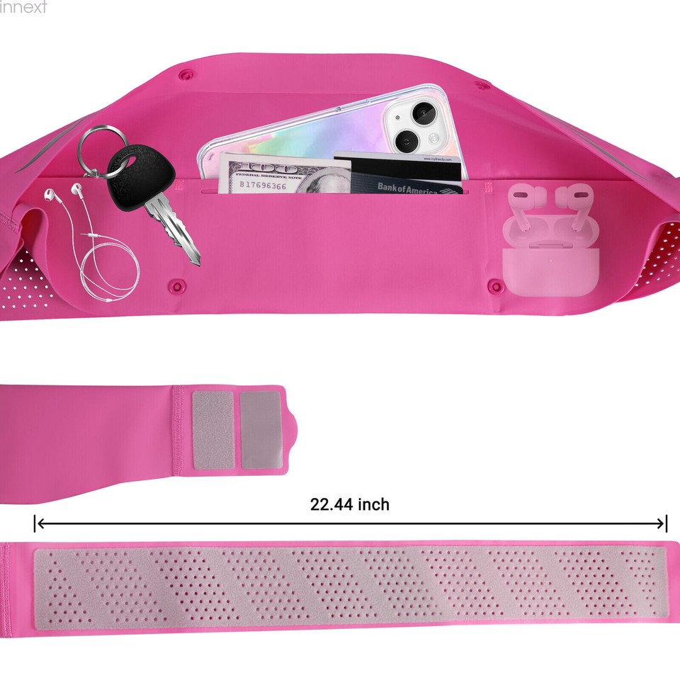 Waterproof Runner Waist Bum Bag Running Jogging Phone Belt Pouch Zip ...