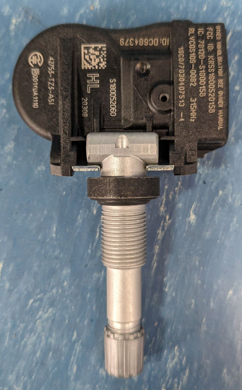 Genuine OEM Acura TPMS Tire Pressure Sensors 42753-TZ3-A51 4 Four ...