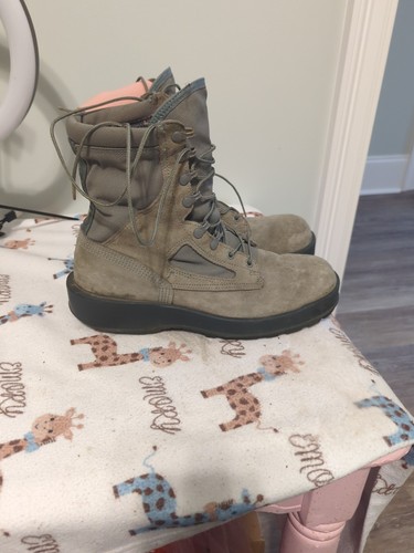 WELLCO Air Force TW Combat USGI Sage GREEN Vibram Sole BOOTS 10.5 R ...
