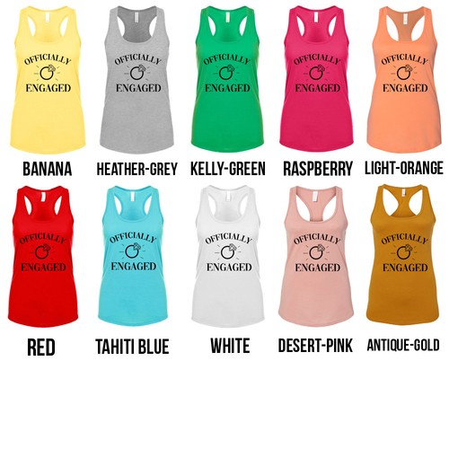 Officially Engaged ring fiancé bride wedding celebration love Women's ...