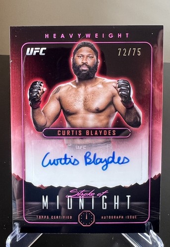 2024 Topps Midnight UFC - Stroke of Midnight Autographs Twilight #SMA ...