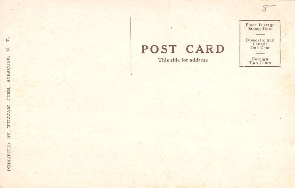 Fulton New York Falley Seminary Exterior Street View Antique Postcard ...