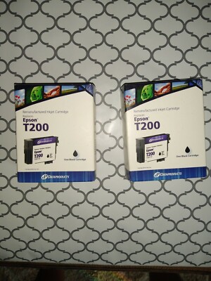 2 x DATAPRODUCTS Remanufact Ink Cartridge Replacement for Epson T200 ...