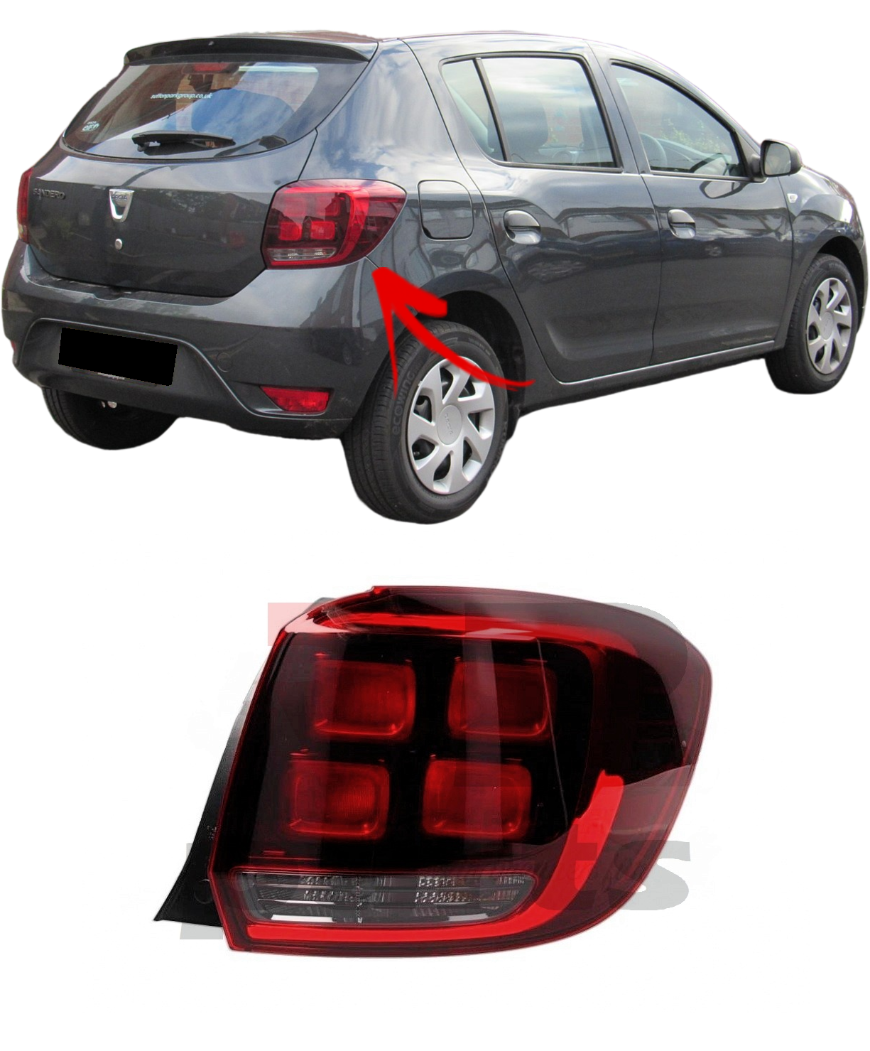 FOR RENAULT DACIA SANDERO 2016-2020 NEW REAR TAIL LIGHT LAMP RIGHT ...