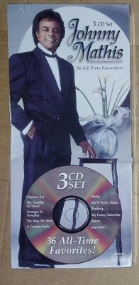 SEALED Johnny Mathis 3x CD box 36 All-Time Favorites SONY SET new ...