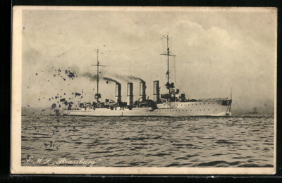 AK Kriegsschiff SMS Strassburg 1914 | eBay.de
