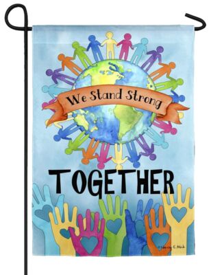 We Stand Strong Together Suede Reflections Garden Flag | eBay