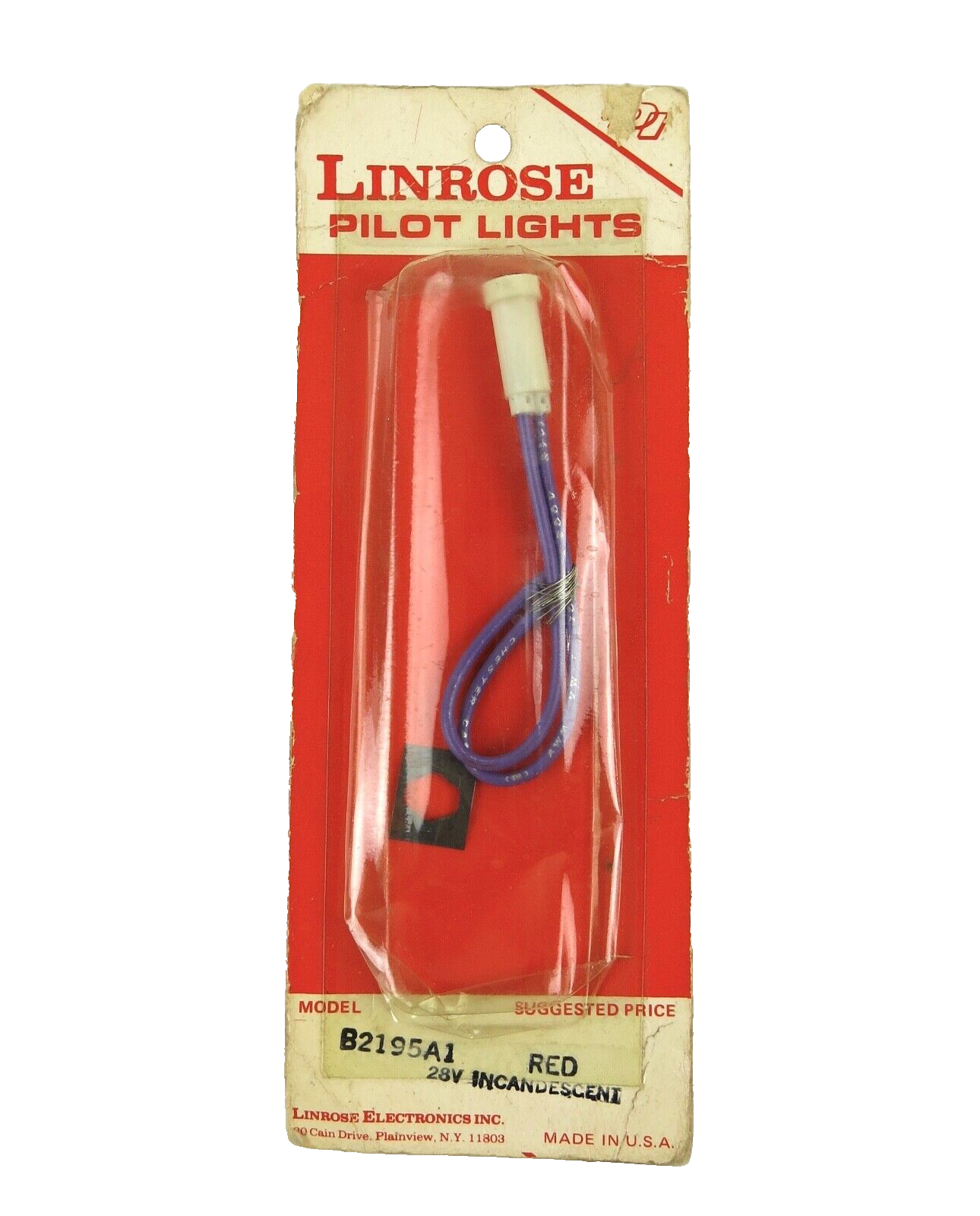Linrose B2195A1 Marine 28V Red LED Incandescent Pilot Light NOS | eBay