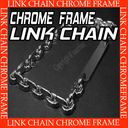 BEST CHROME CHAIN LINK METAL LICENSE PLATE FRAME BEST QUALITY AAA+ | eBay
