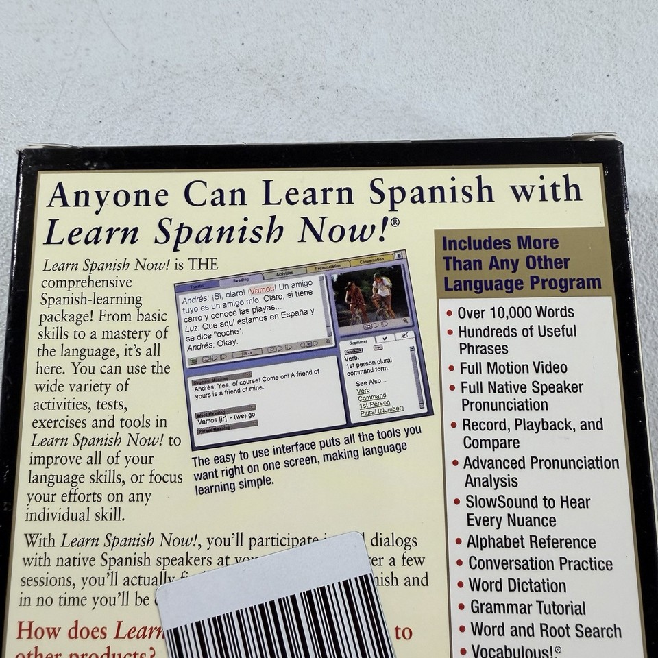 Transparent Learn Spanish Now Windows MAC Macintosh PC CD Deluxe ...