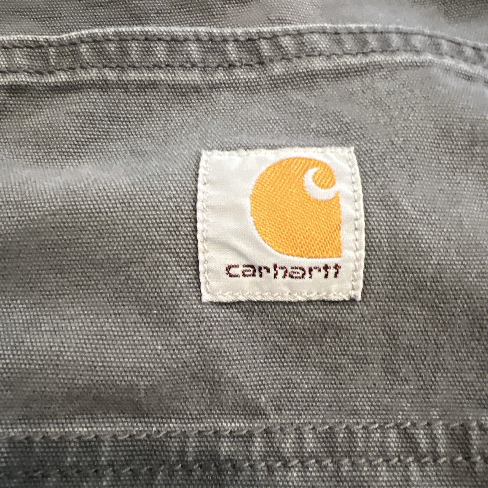Carhartt Rugged Flex Relaxed Fit Gray Canvas Work Pants Mens Sz 38x32 ...