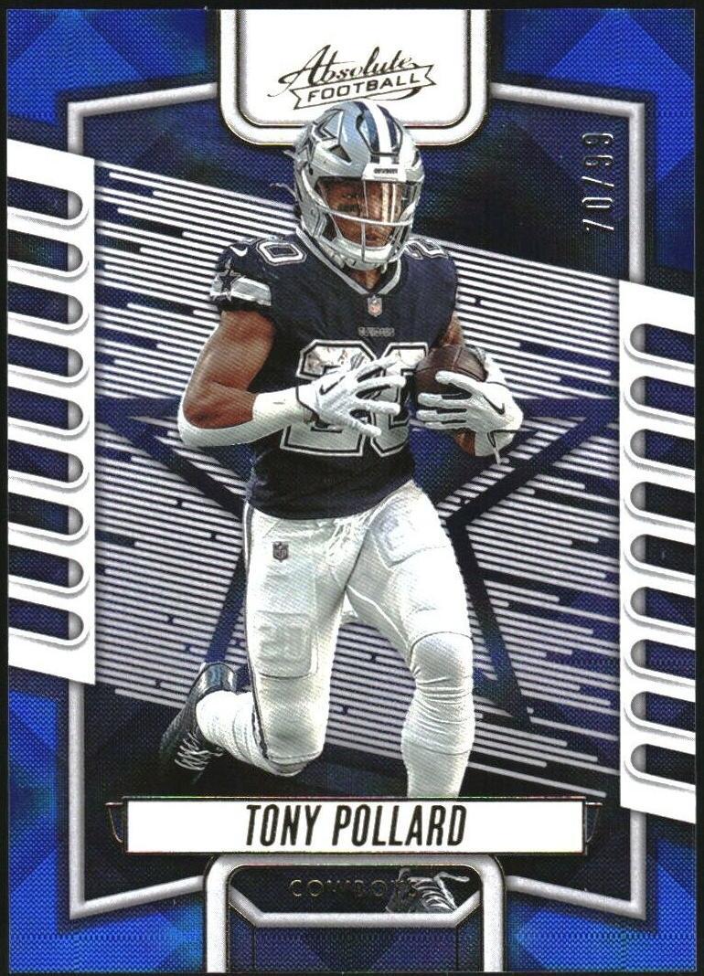 2023 Panini Absolute - Tony Pollard #58 Blue Diamonds /99 for sale ...