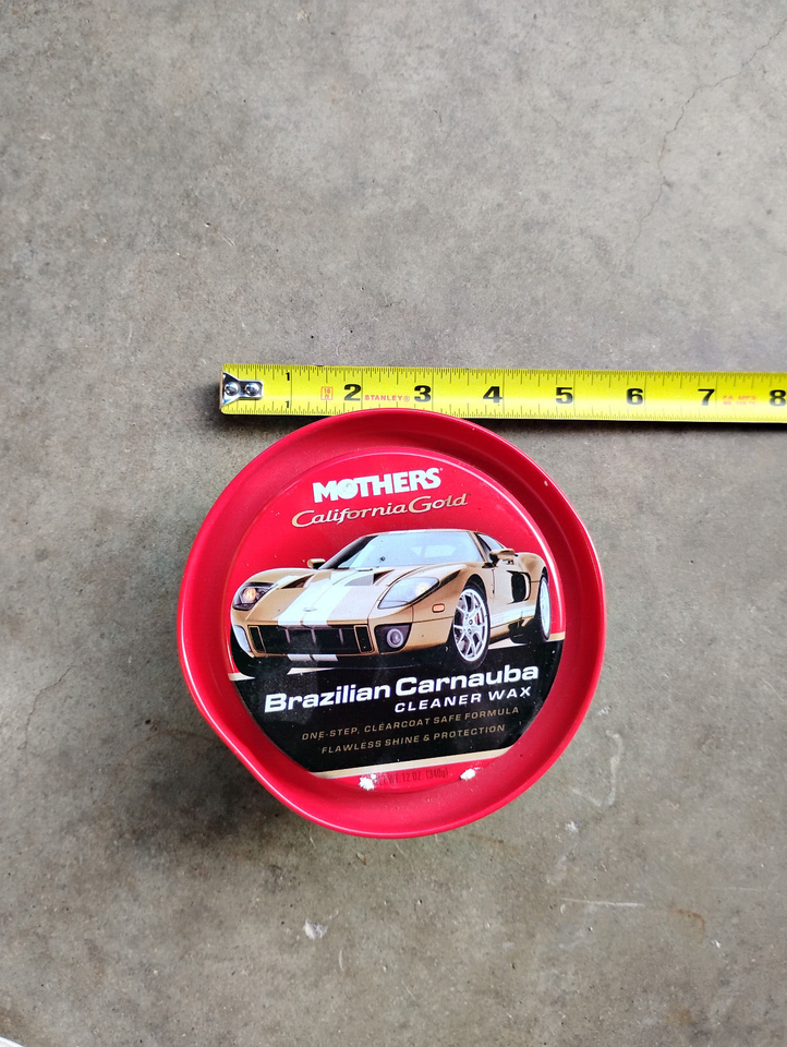 Mothers California Gold Brazilian Carnauba Cleaner Wax Paste 12 oz ...