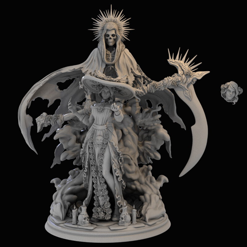 Death Sacrifice 1/24 Scale Resin Figure Model Kit Unassembled Unpainted ...