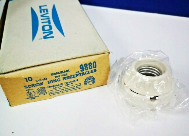 Porcelain Lampholder No 9880 Leviton Mfg Co 3pk for sale online | eBay