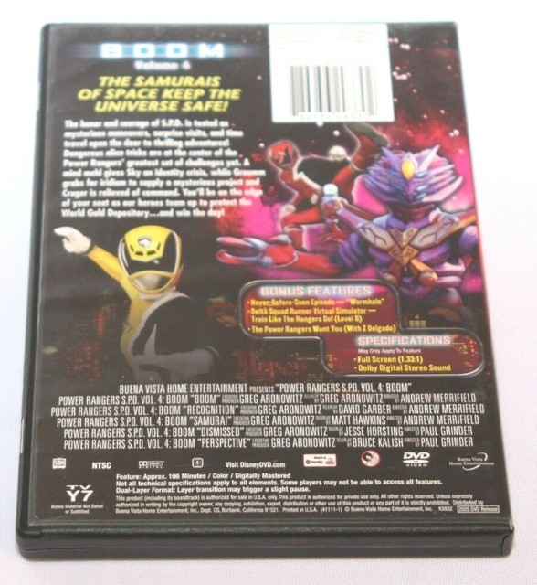 Power Rangers SPD - Boom (Vol. 4) - DVD | eBay