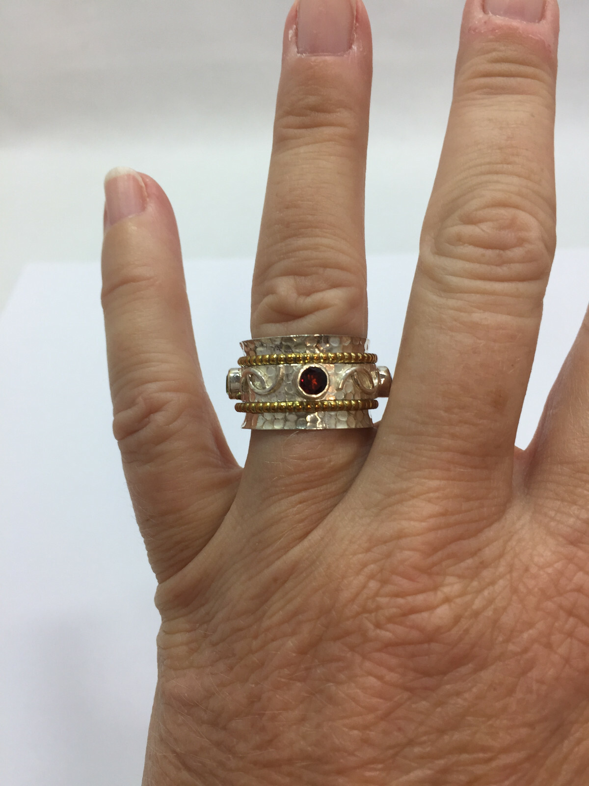 DbM Kensington Spinner Band Ring Size 8 Sterling Silver 925 | eBay