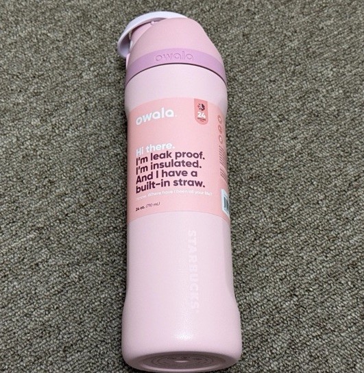 Starbucks x Owala Limited Edition Pink Stainless Steel 24oz Bottle Holiday 2025 | eBay