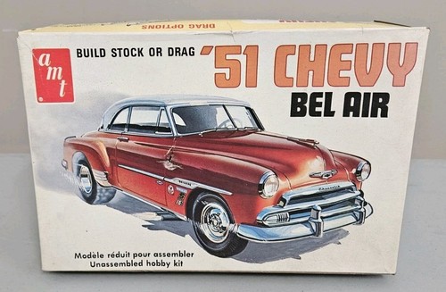 Original AMT '51 Chevy Bel Air Plastic Car Model Kit New Open Box T295 ...