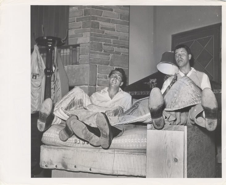 Dean Martin Jerry Lewis Burt Lancaster TV Show Rehearsal Original Photo ...