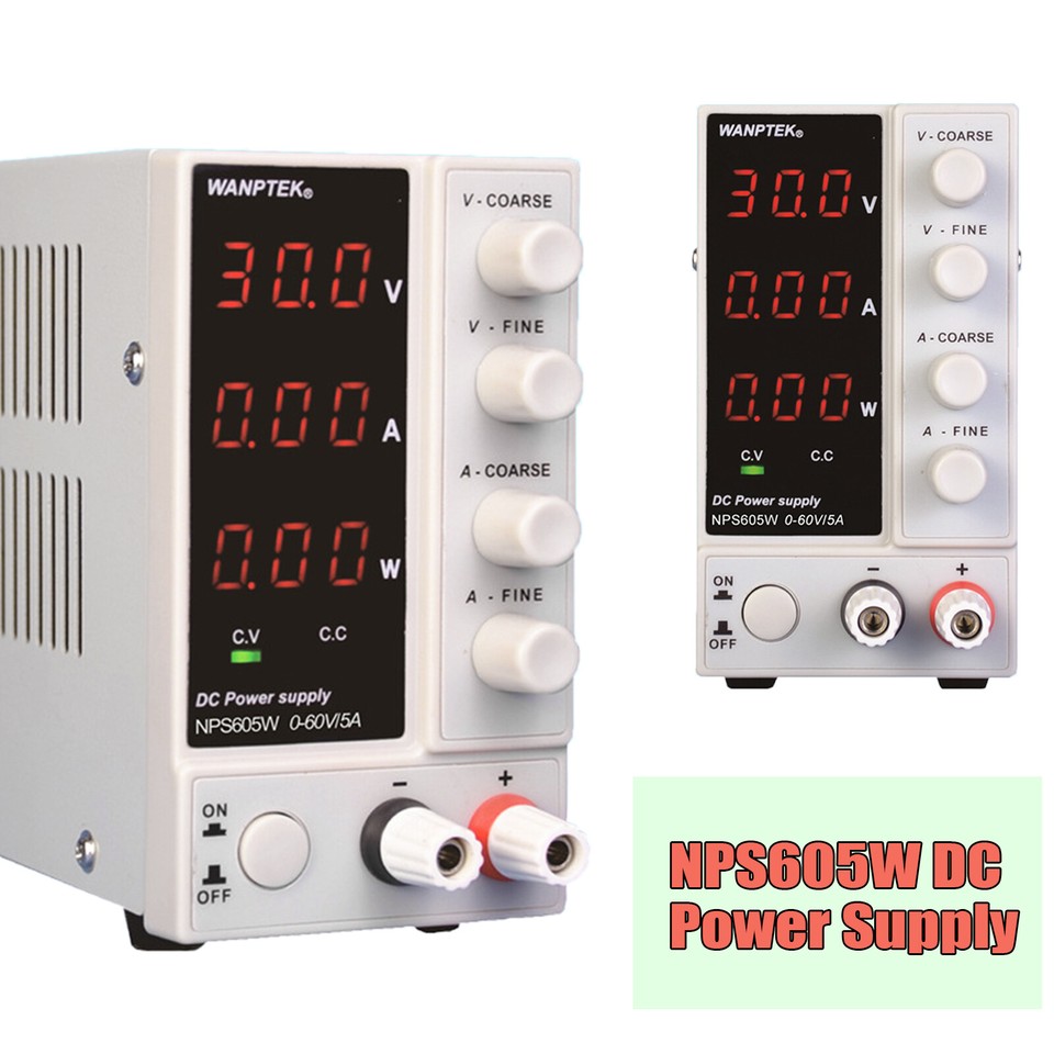 300W Lab DC Power Supply Variable Digital Stabilizer Benchtop Power ...