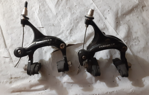 PROMAX Road Bike Brake Calipers 700c Front + Rear Set Brakes Black ...
