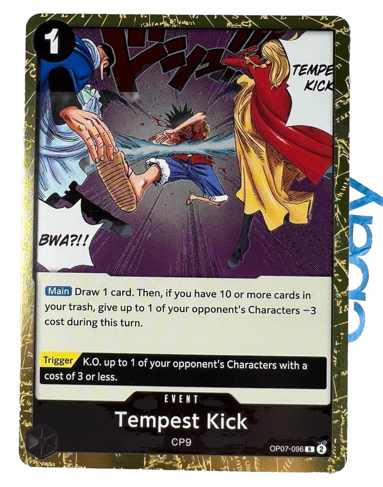 2024 ONE PIECE 500 YEARS IN THE FUTURE TEMPEST KICK OP07-096 (R) RARE ...