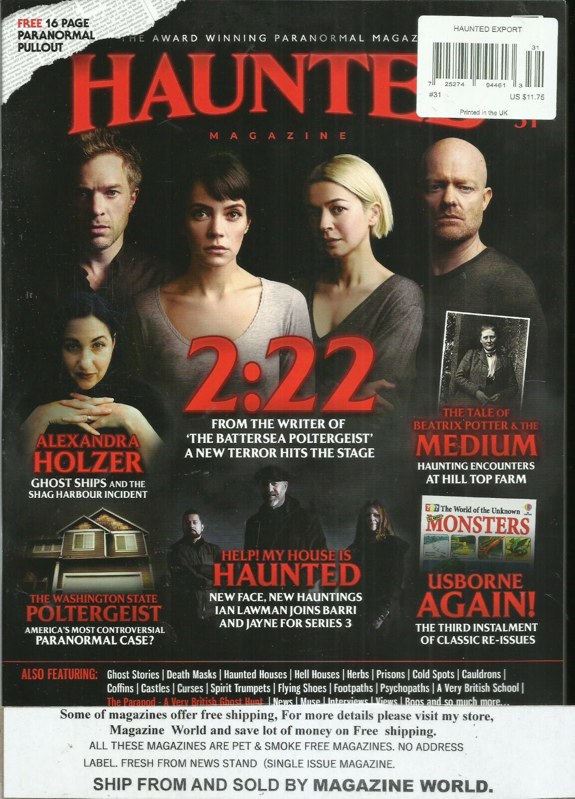 Haunted Magazine, The Award Winning Paranormal Magazine * Issue, 2021 ...