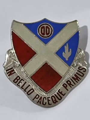 In Bello Paceque Primus US Army 179th ADA Unit Crest Pin Pinback | eBay