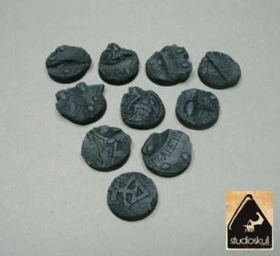 25mm RESIN BASES ELDAR RUINS (SERIES A) 10 pcs AOS WARHAMMER 40K | eBay
