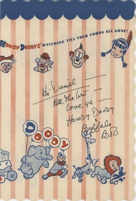 Buffalo Bob Smith- Signed Paper | eBay