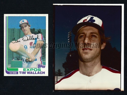 Tim Wallach Expos 1982 Topps Original Unused Photo 4x5 Vault Archives ...