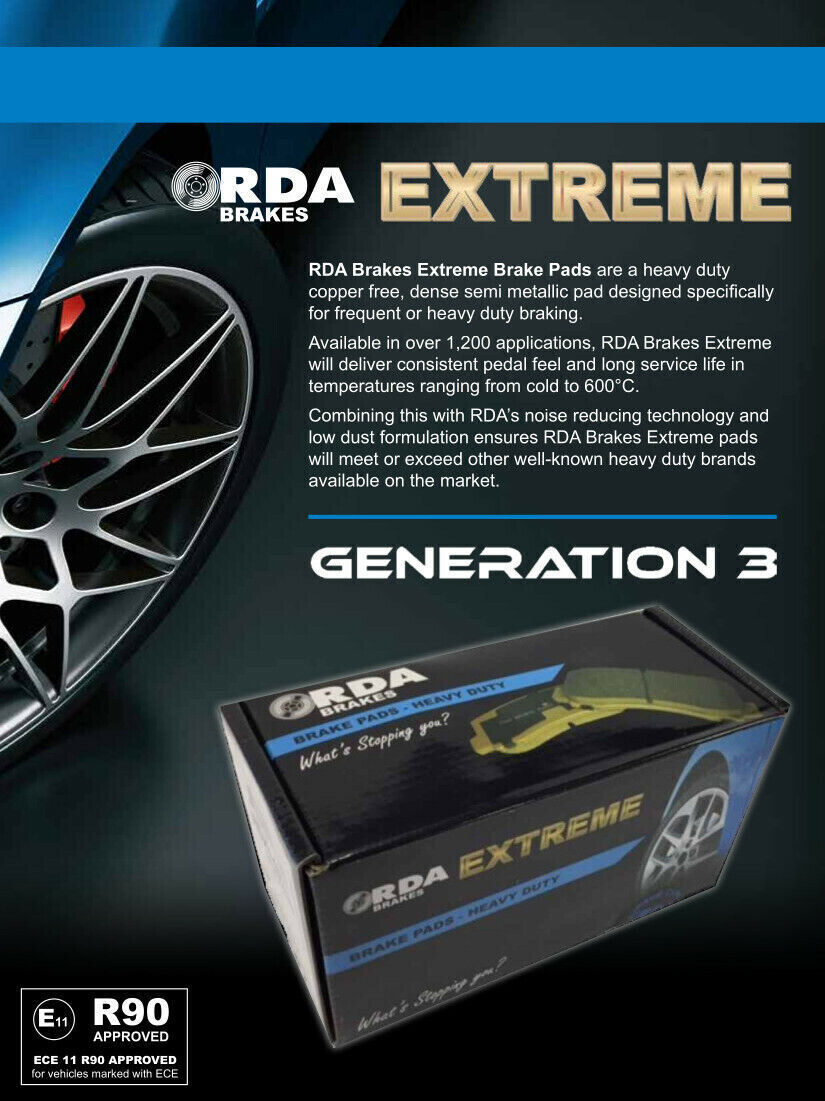 FULL SET RDA DISC BRAKE PADS FOR JEEP GRAND CHEROKEE WH WK 3.0TD 6/2005 ...